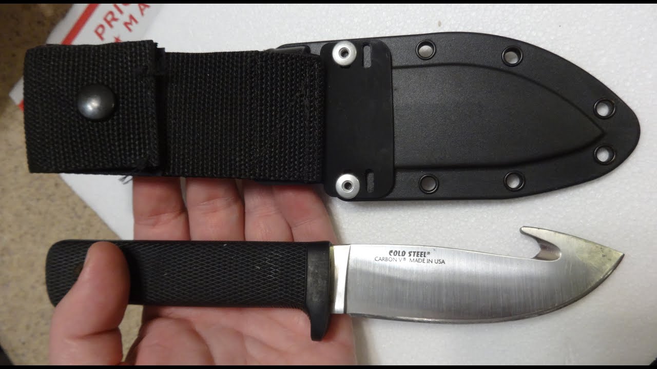 Cold Steel Knife USA Made Master Hunter Plus Carbon V Hunting Skinner ...