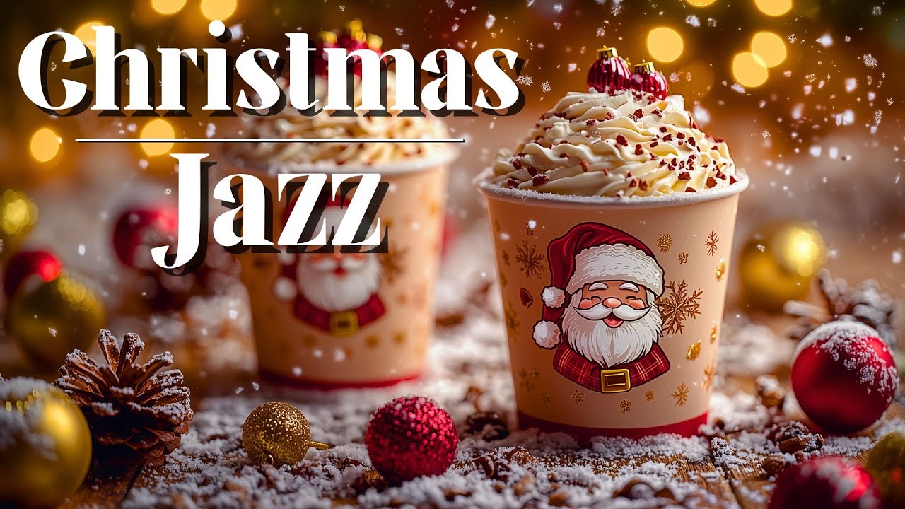 Warm Holiday Jazz Music 🎄 Christmas Jazz at Cozy Winter Cafe Shop in a ...