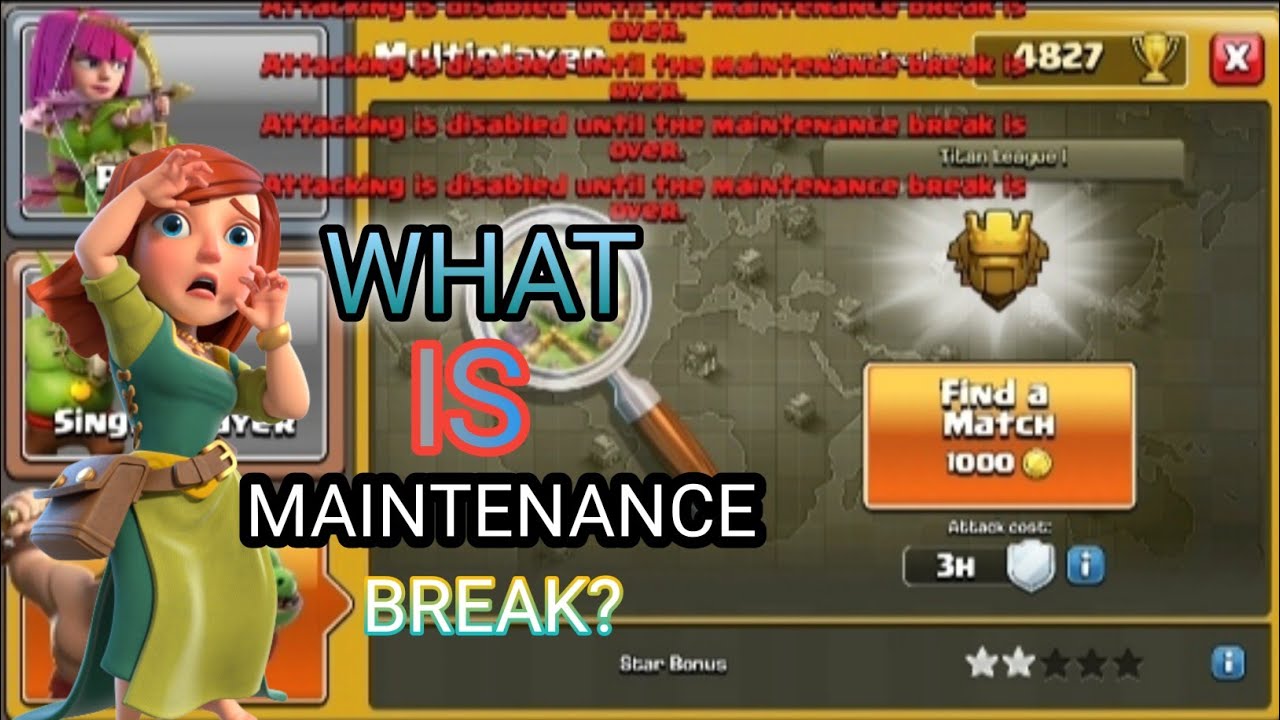 MAINTENANCE BREAKE? _ CLASH OF CLANS!! #clashofclans - YouTube