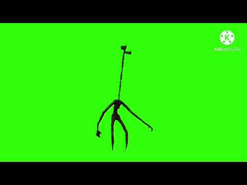 siren head long neck green screen