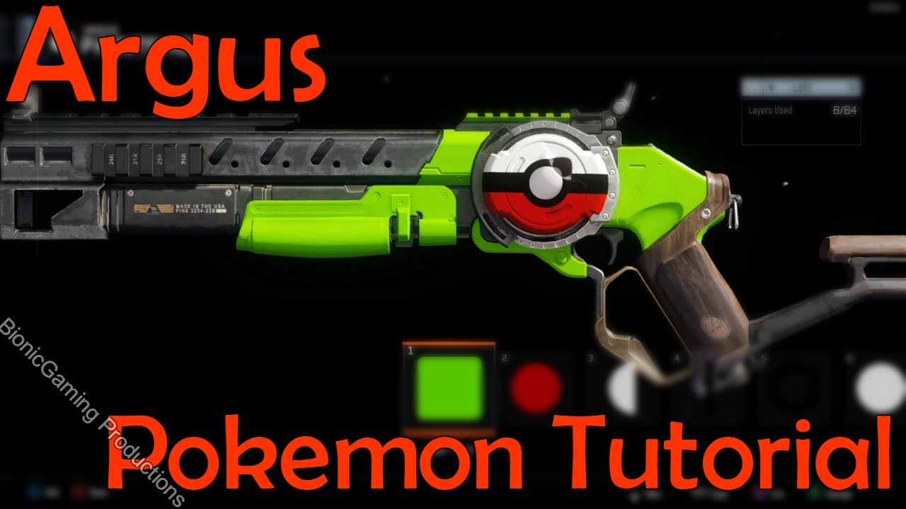 Argus Pokemon Paintjob Tutorial (BO3) - YouTube