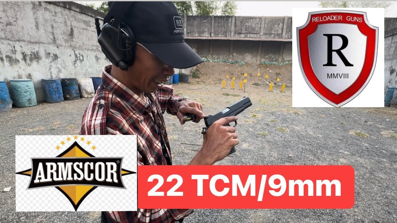 ARMSCOR 22 TCM/9mm combo accuracy test at TOBSGI FIRING RANGE.. - YouTube