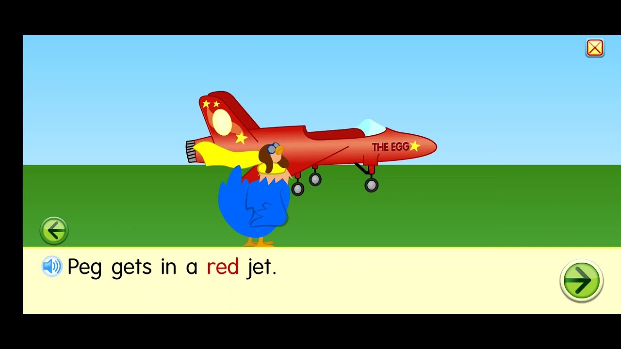 Starfall Learn To Read - Peg the Hen (Short E) - YouTube