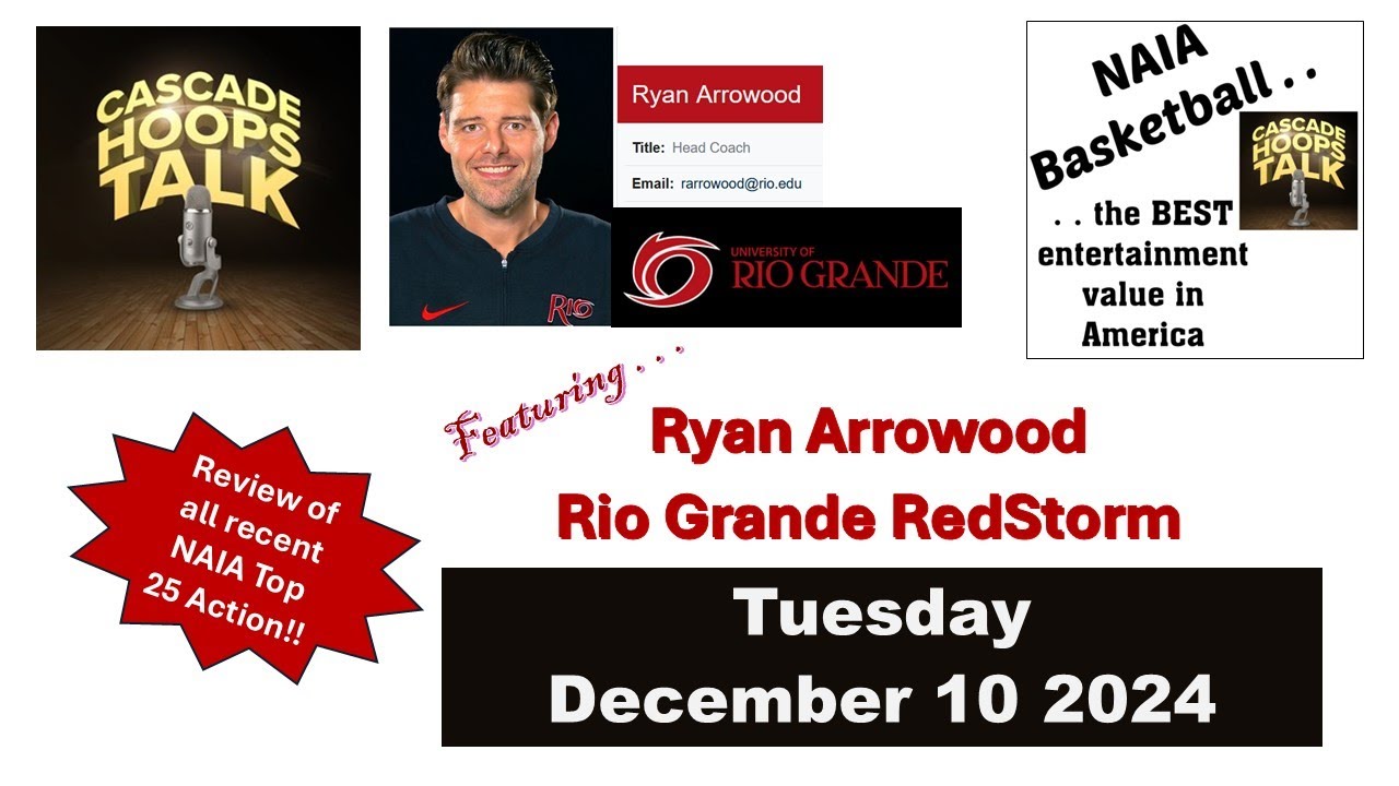 12 10 24 – NAIA Scores & Top 25 Update – Also, Ryan Arrowood, Head MBB ...