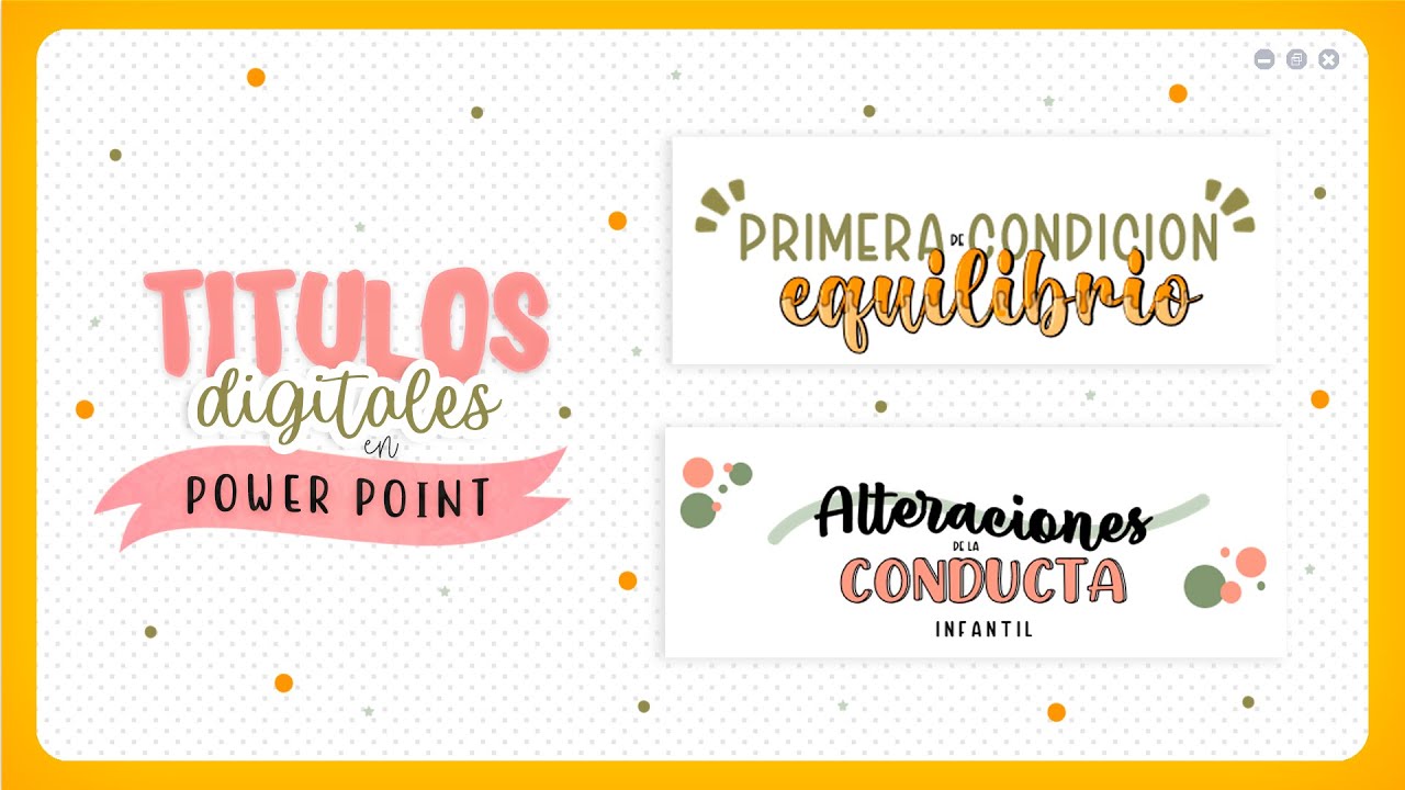 TITULOS BONITOS Y RÁPIDOS EN POWER POINT🌈| @rossnotes - YouTube