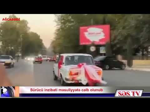 Ağcabədidə toy karvanında insident