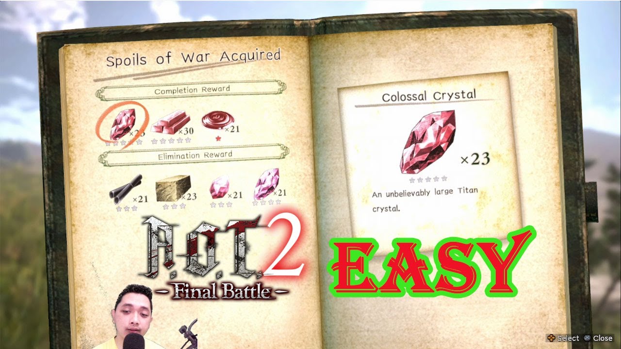 Faster and Easy Colossal Crystal - AOT 2 Final Battle - YouTube