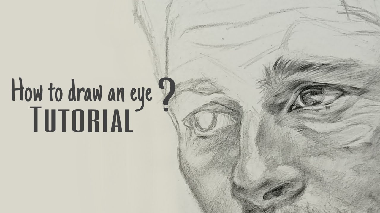 easy eye tutorial for beginners/ how to get better at pencil shading ...