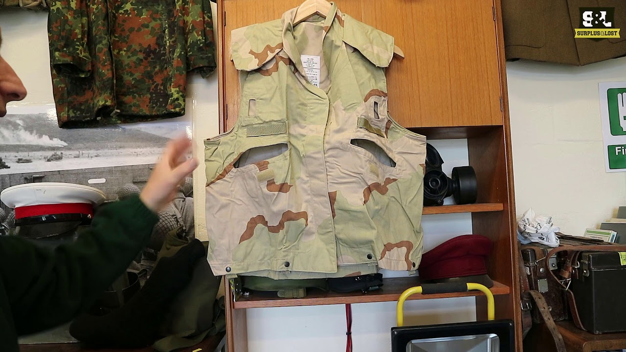 US Army Surplus PASGT Desert Camo Vests - YouTube