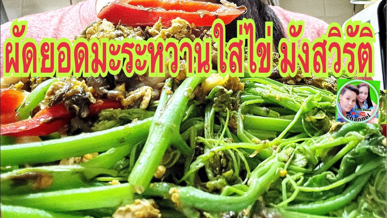 กิน ‼️อาหารไทยง่ายๆทำกินเองที่บ้านผัดยอดมะระหวานใส่ไข่ ใส่หนำ่เลี้ยบ ...