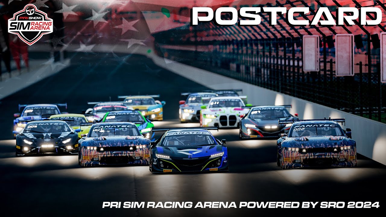 ESPORTS | Postcard | PRI Sim Racing Arena powered by SRO, 2024 - YouTube