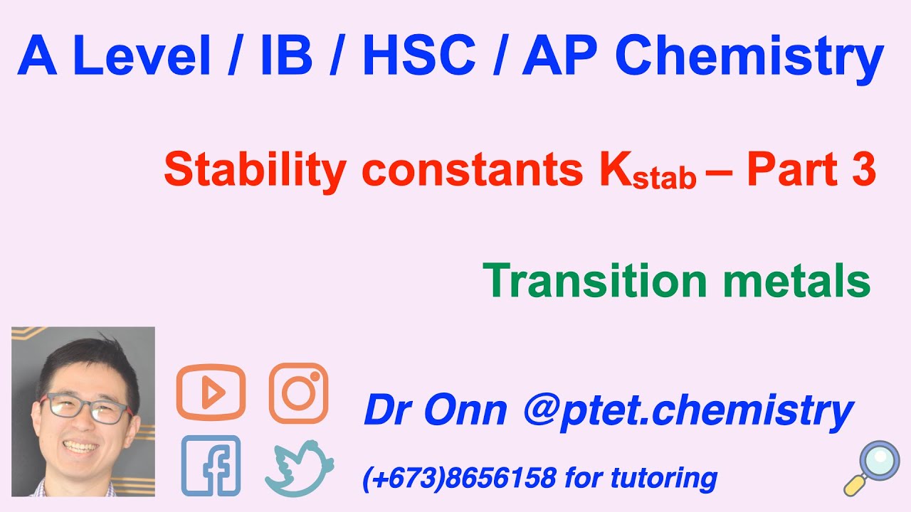 A Level, IB, HSC, AP chemistry - Transition metals - Stability ...