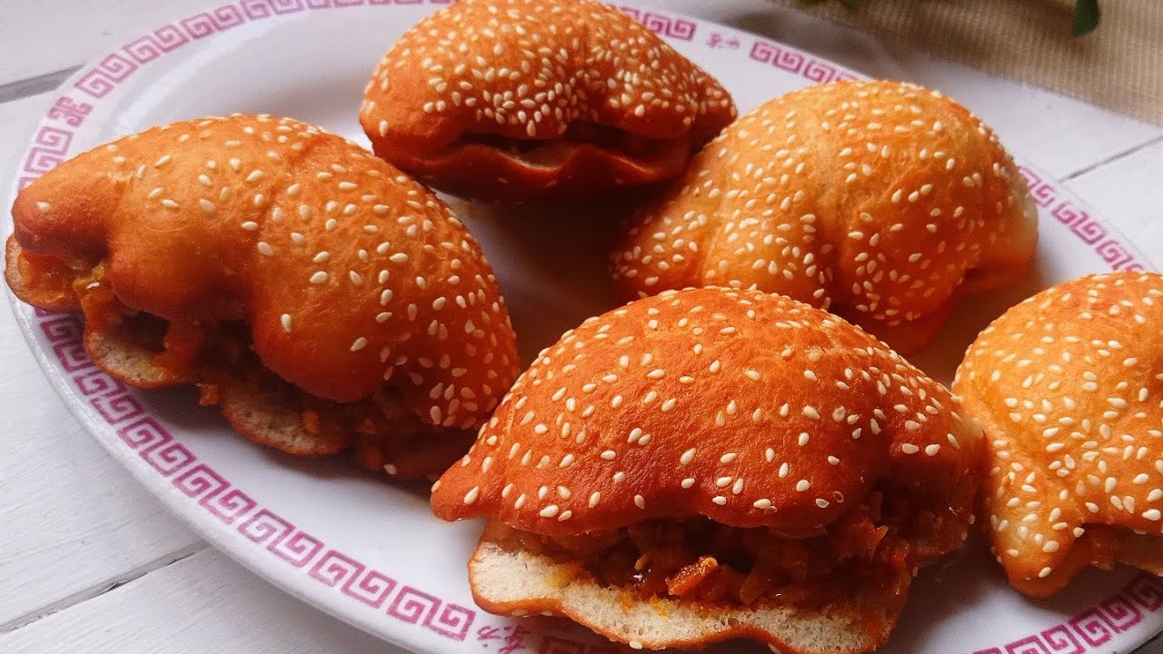 Shell sesame bun | fluffy fried bun recipe| English subtitles - YouTube