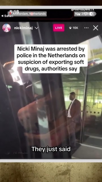 Nicki Minaj Arrested At Netherlands Airport Postponing Concert Youtube