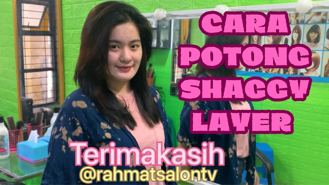 LAYER HAIRCUT/POTONG RAMBUT SHAGGY LAYER MUDAH & CEPAT@rahmatsalontv ...