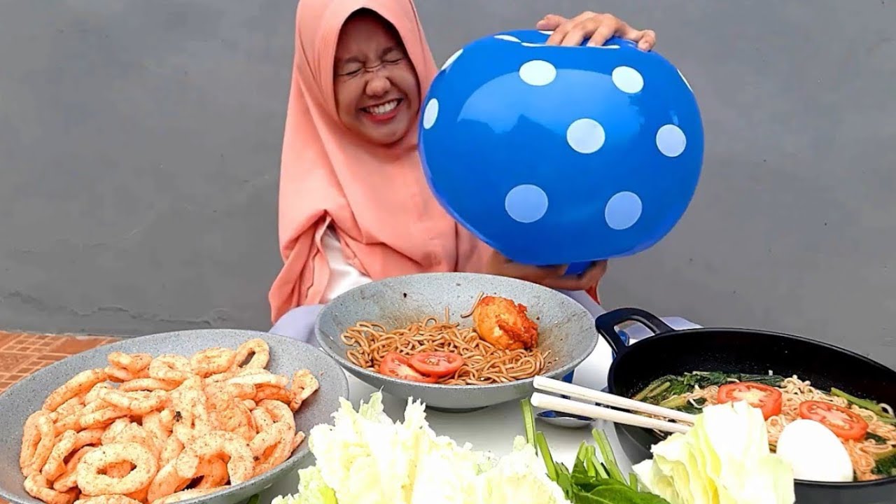 MAK JAY MUKBANG MIE TOMYAM THAILAND DENGAN RAMEN KECAP PEDAS ALA JEPANG ...