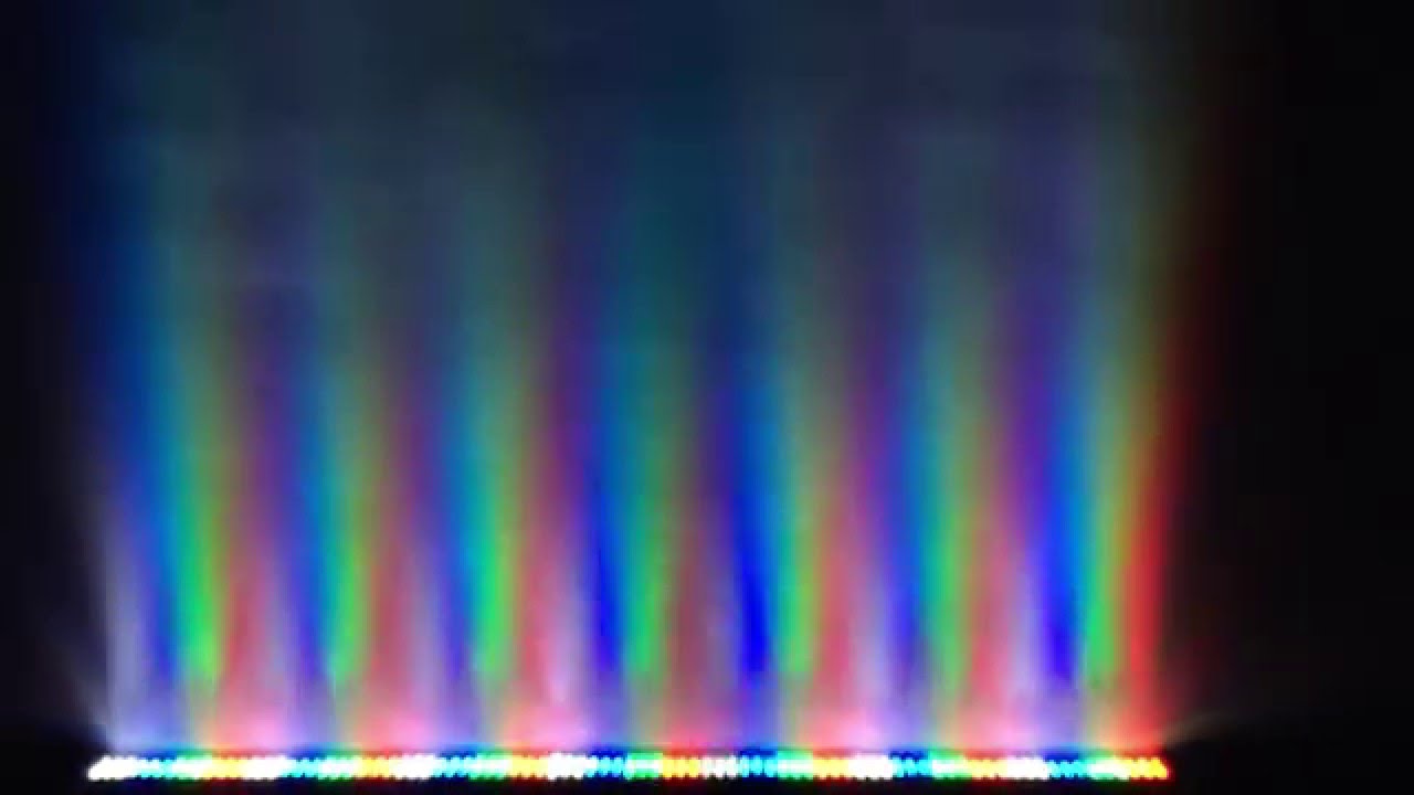 DJ Lighting led strip line bar dj club light wedding uplight - YouTube