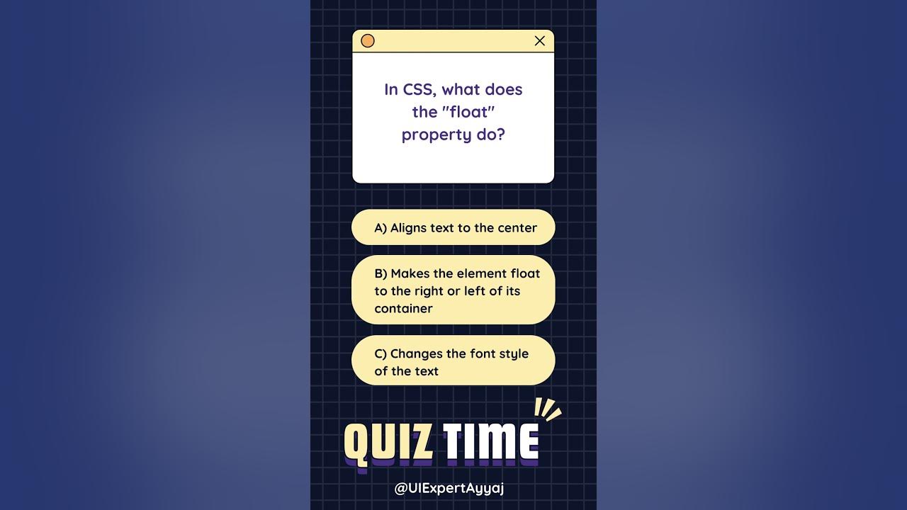 Quiz - 16 for HTML and CSS developers #technology #quiztime #html #css #uideveloper #shorts #yt ...