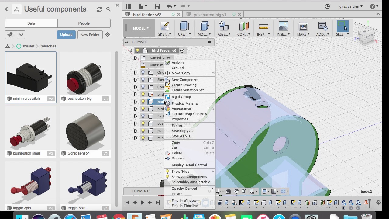 Fusion 360 crash course: How to inserting in useful component into your ...