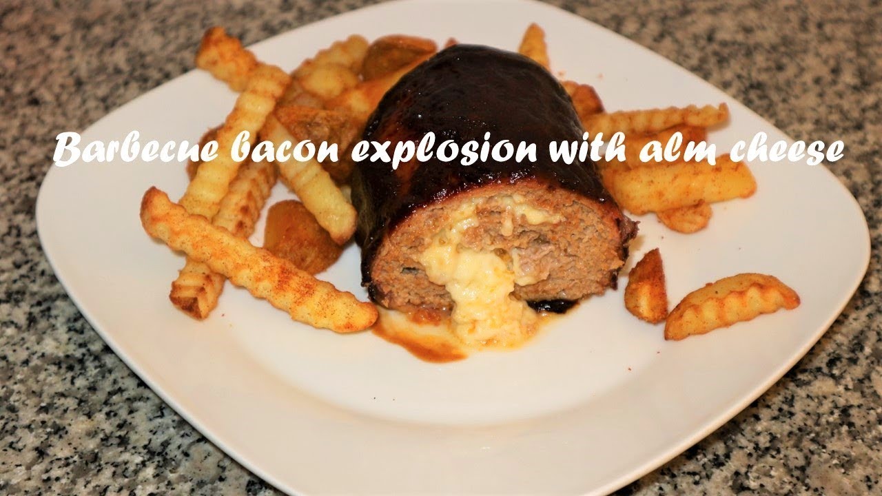 Barbecue bacon explosion with alm cheese recipe - YouTube