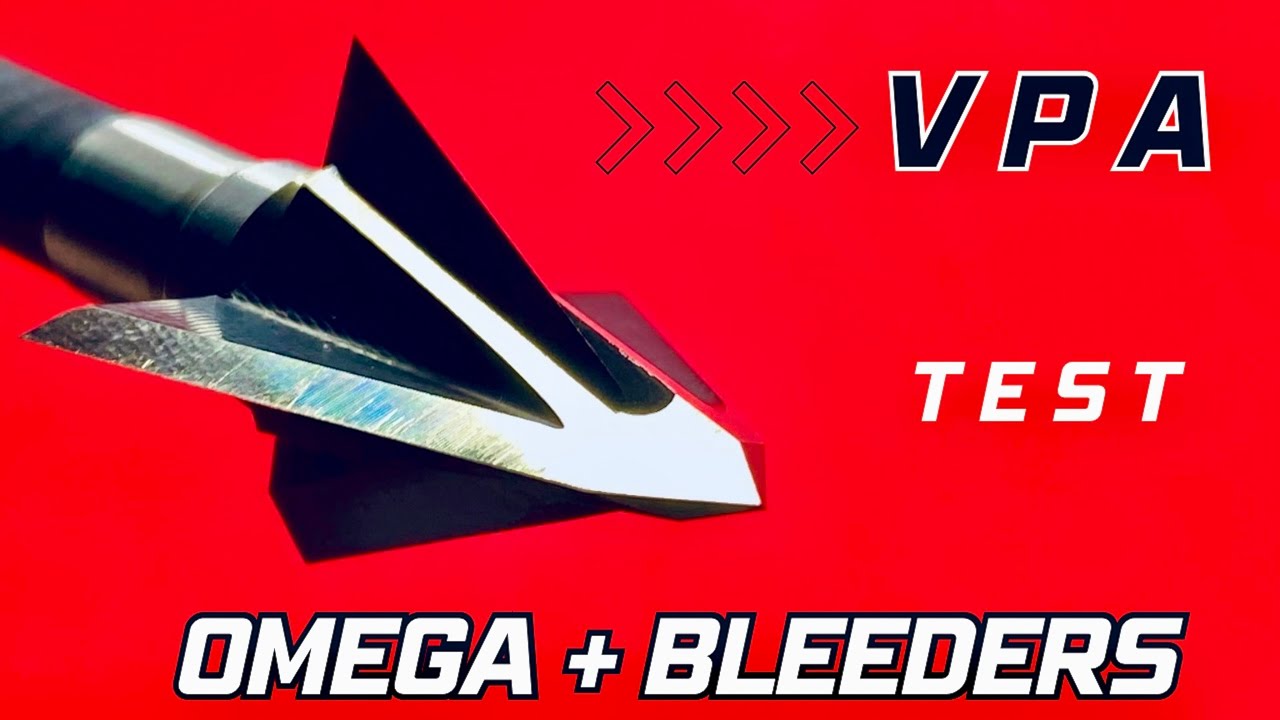 VPA OMEGA SINGLE BEVEL with BLEEDERS: Broadhead Test - YouTube