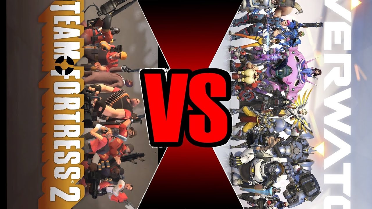 TF2 vs OVERWATCH!!! TOTAL FREE FOR ALL!!! CARTOON FIGHT CLUB EPISODE ...