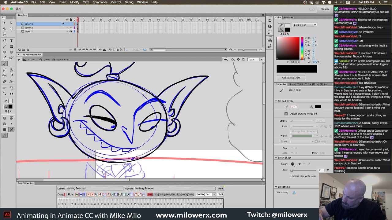 Animating with Mike Milo episode 50! - YouTube
