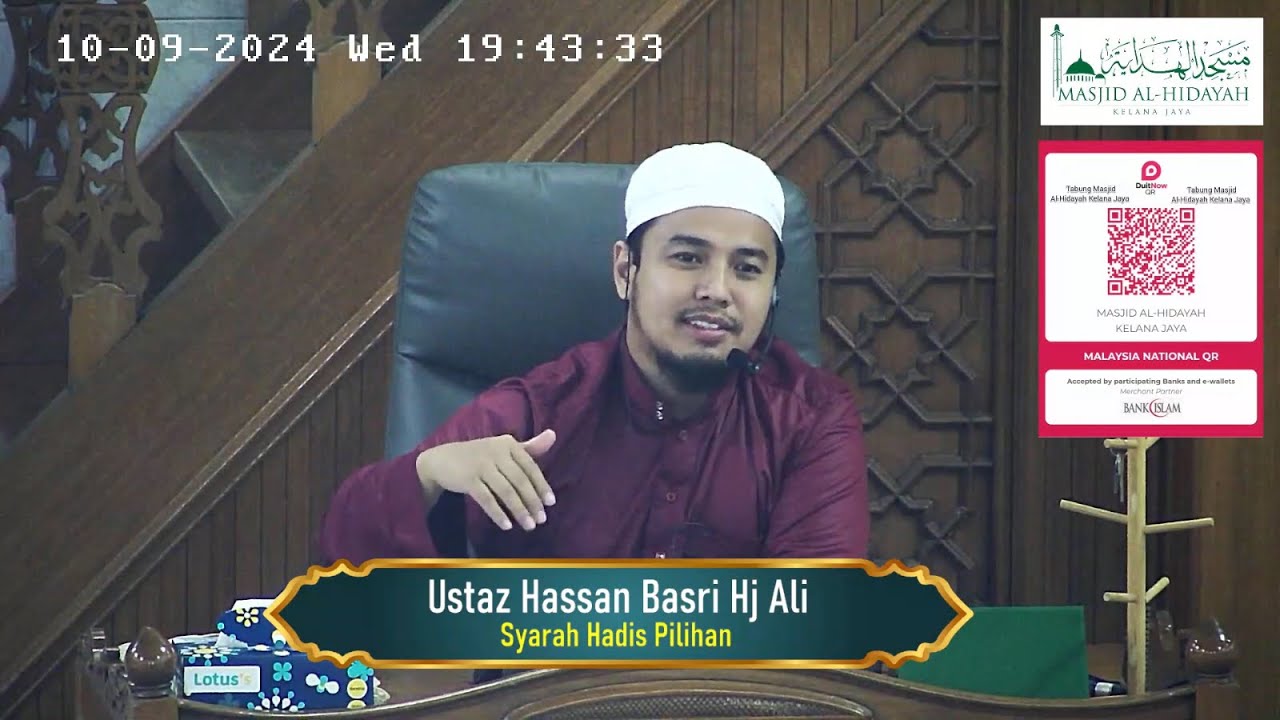[LIVE] Kuliah Maghrib oleh Ustaz Hasan Basri Haji Ali - YouTube