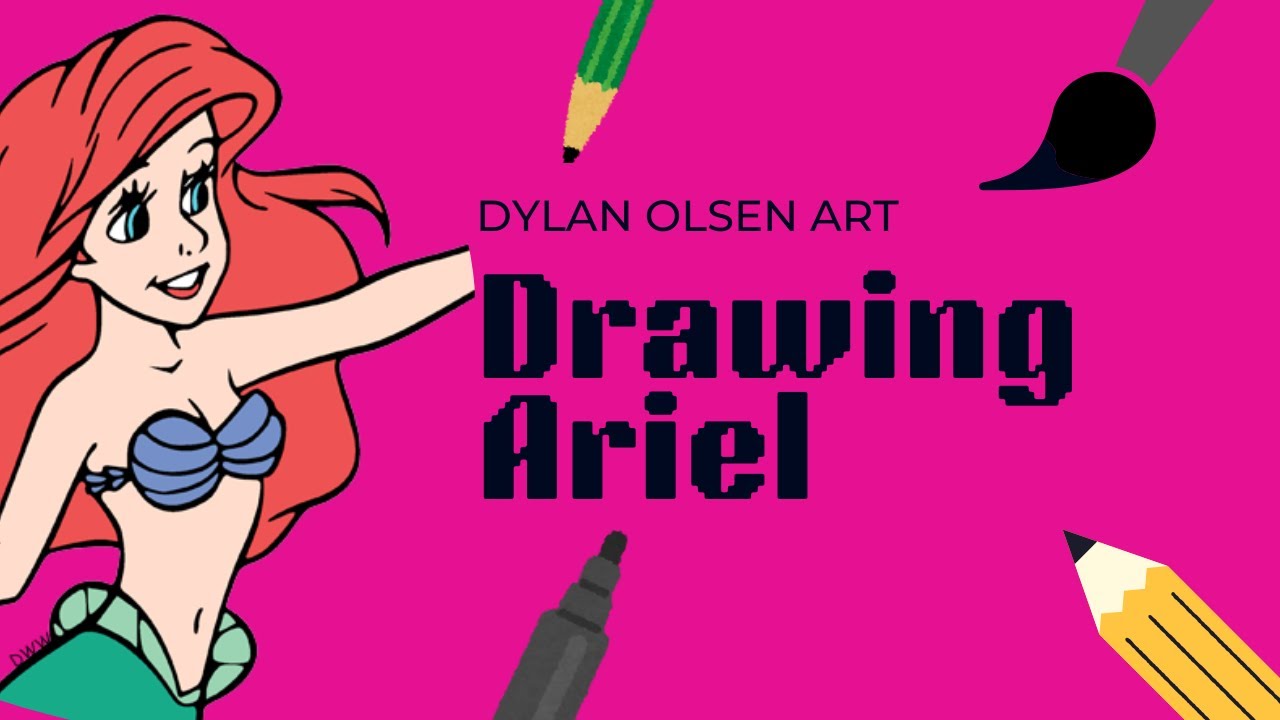 How to Draw Ariel from Disney’s The Little Mermaid - YouTube