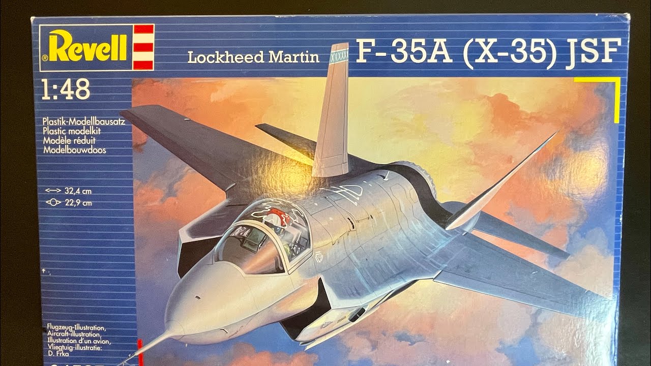 Revell F-35A (X-35) JSF, kit no. 04587, 2004, 1/48 - unboxing and ...