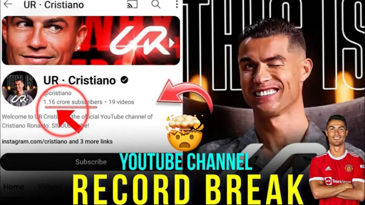 Cristiano Ronaldo ने तोडे सभी YouTuber के Records 😱 | Cristiano Ronaldo ...
