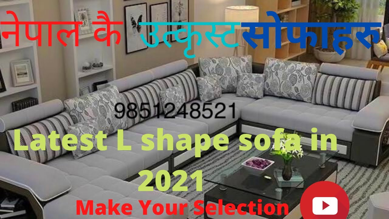 New Nepali Moduler Sofa Design review in 2021. Latest L shape Sofa Size ...