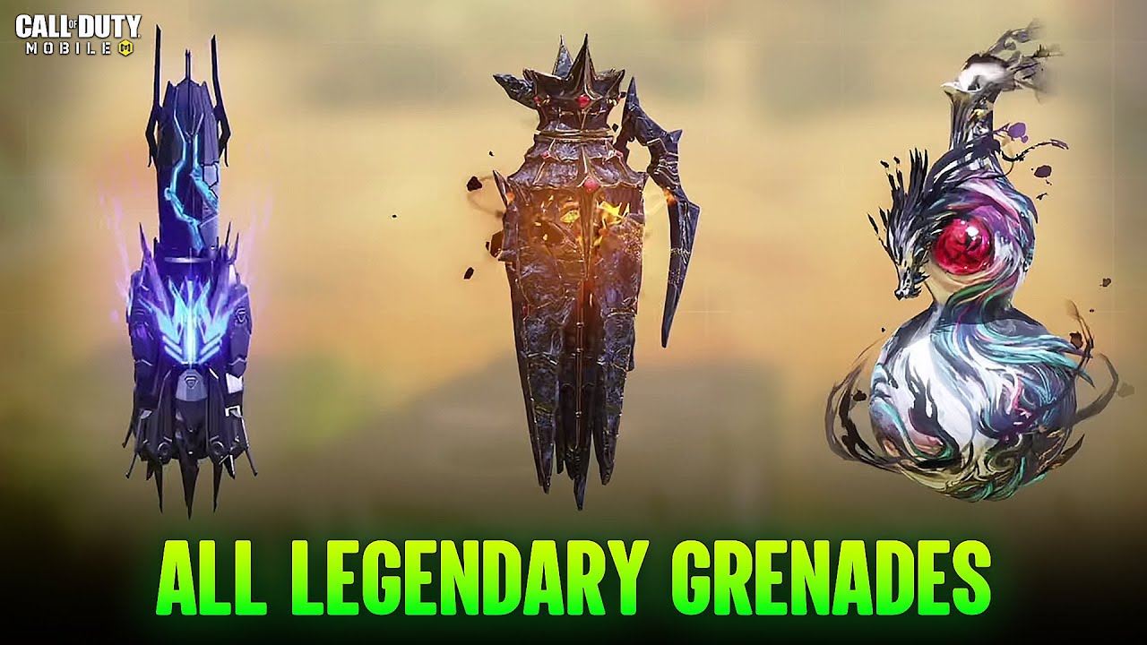 All Legendary Grenades Collection Gameplay CODM - Lethal & Tactical in ...