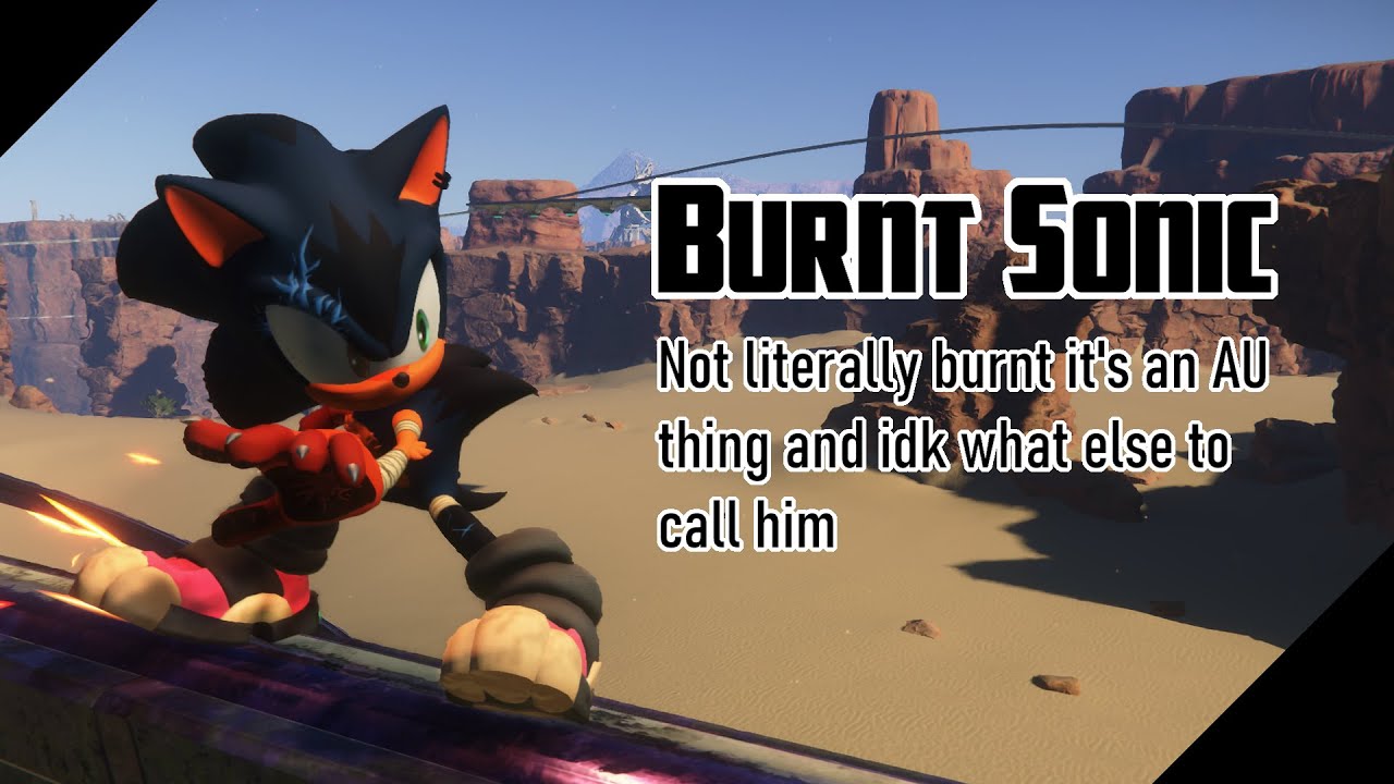 Sonic Frontiers - Burnt Sonic Mod Showcase (ft. Initial D over Titan ...