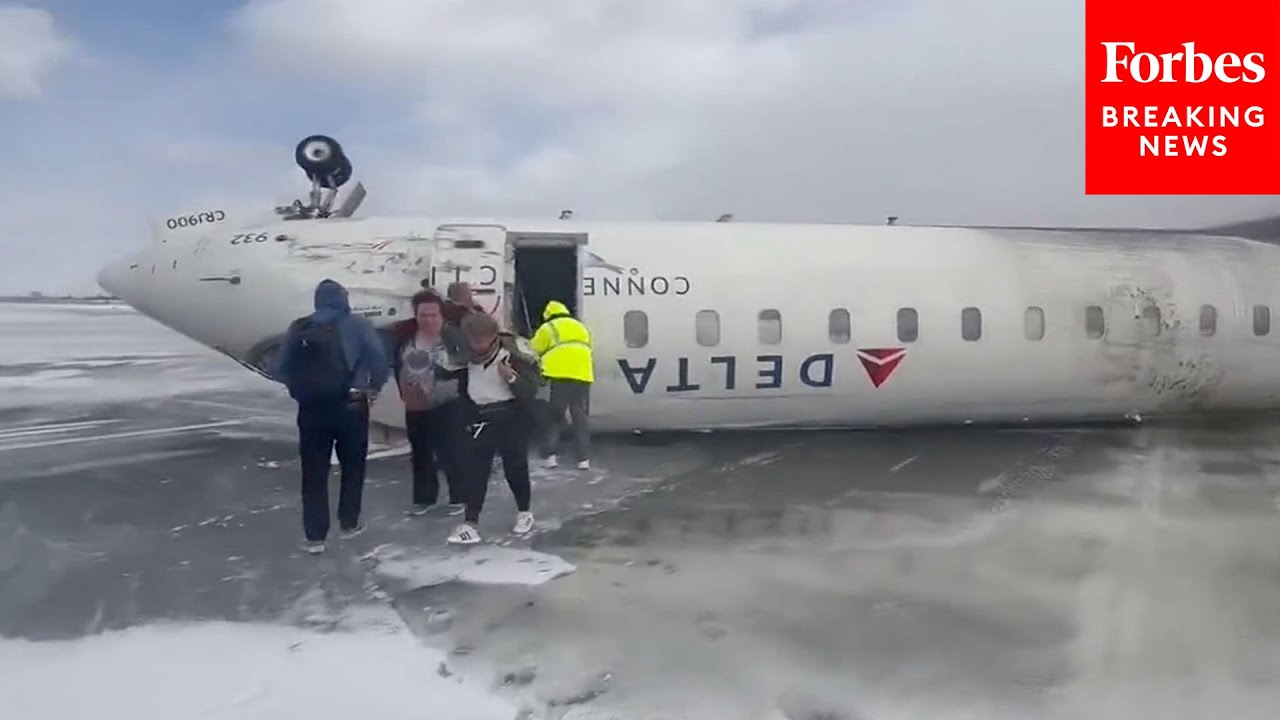 RAW FOOTAGE: New Video Emerges Of Delta Flight That Crashed, Flipped ...