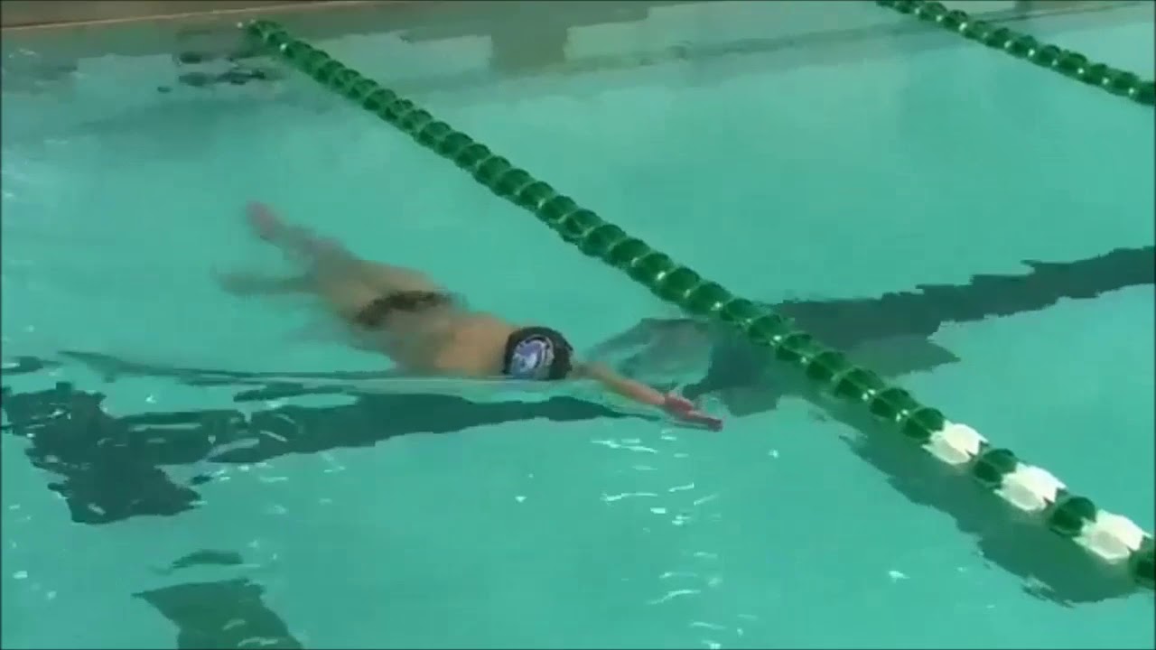 Backstroke - Lane line pull drill - YouTube