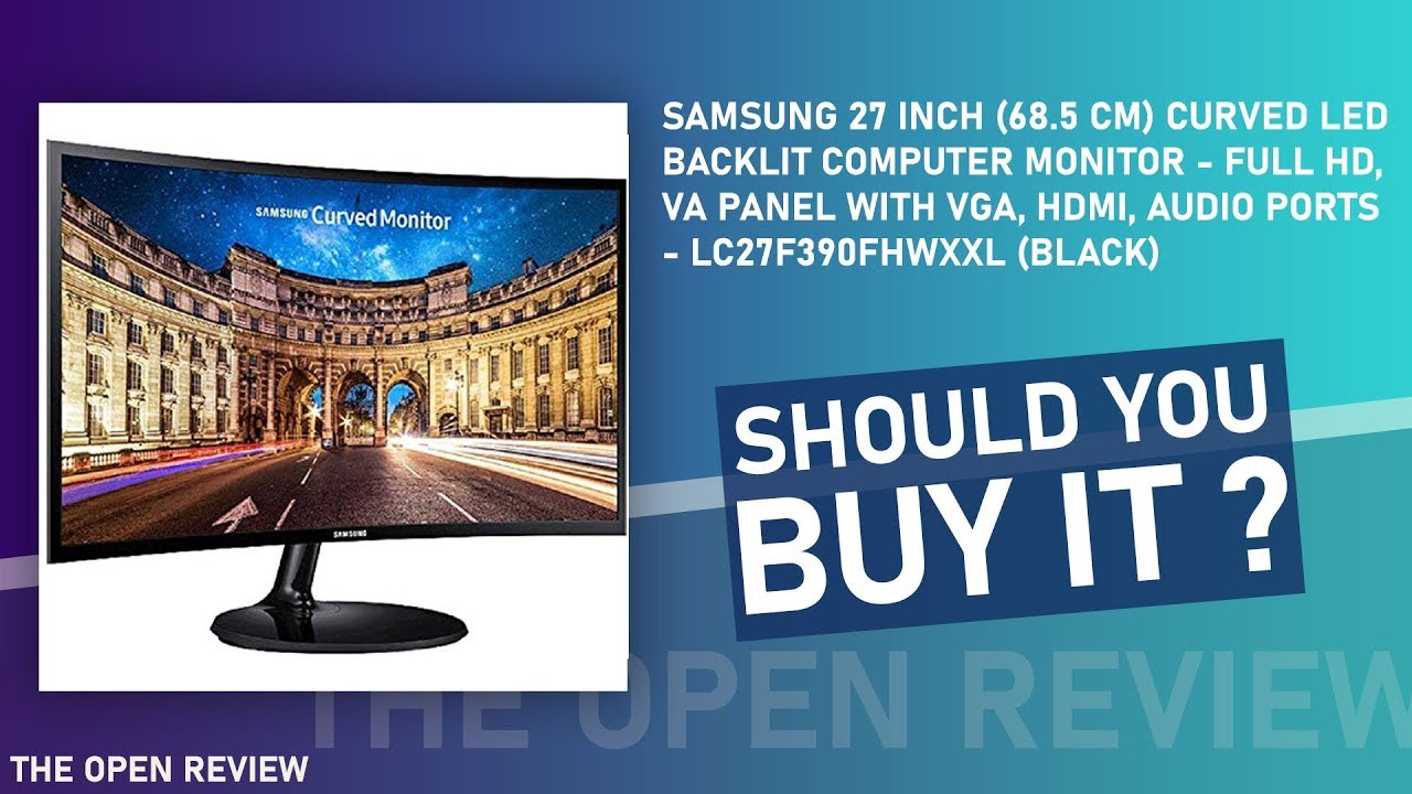 Samsung 27 inch (68.5 cm) Curved LED Backlit Computer Monitor - YouTube
