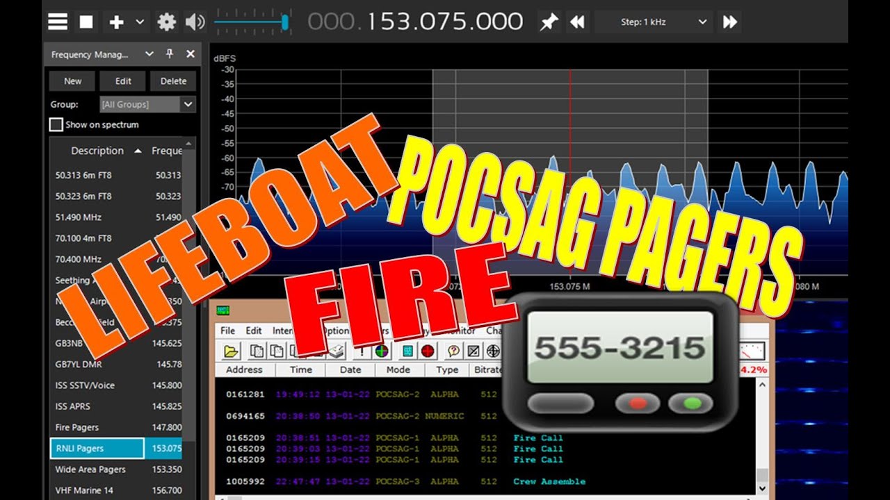 POCSAG Fire & Lifeboat Pagers with SDR Sharp - YouTube