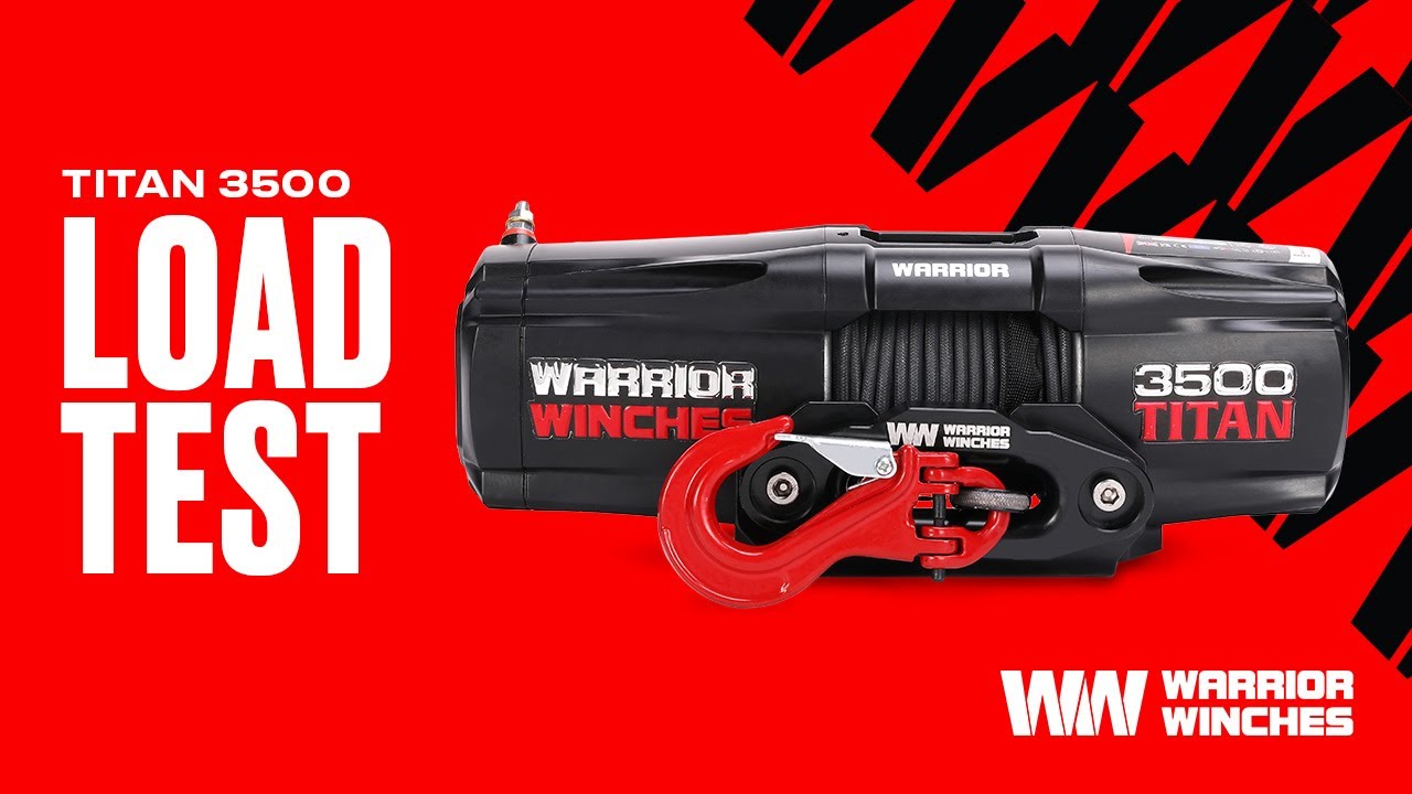 Warrior Winches: Titan 35TTAA12 Winch Load Test - YouTube