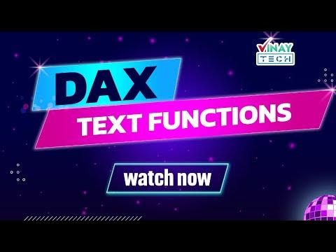 DAX - Text Functions Guide | Power BI - YouTube