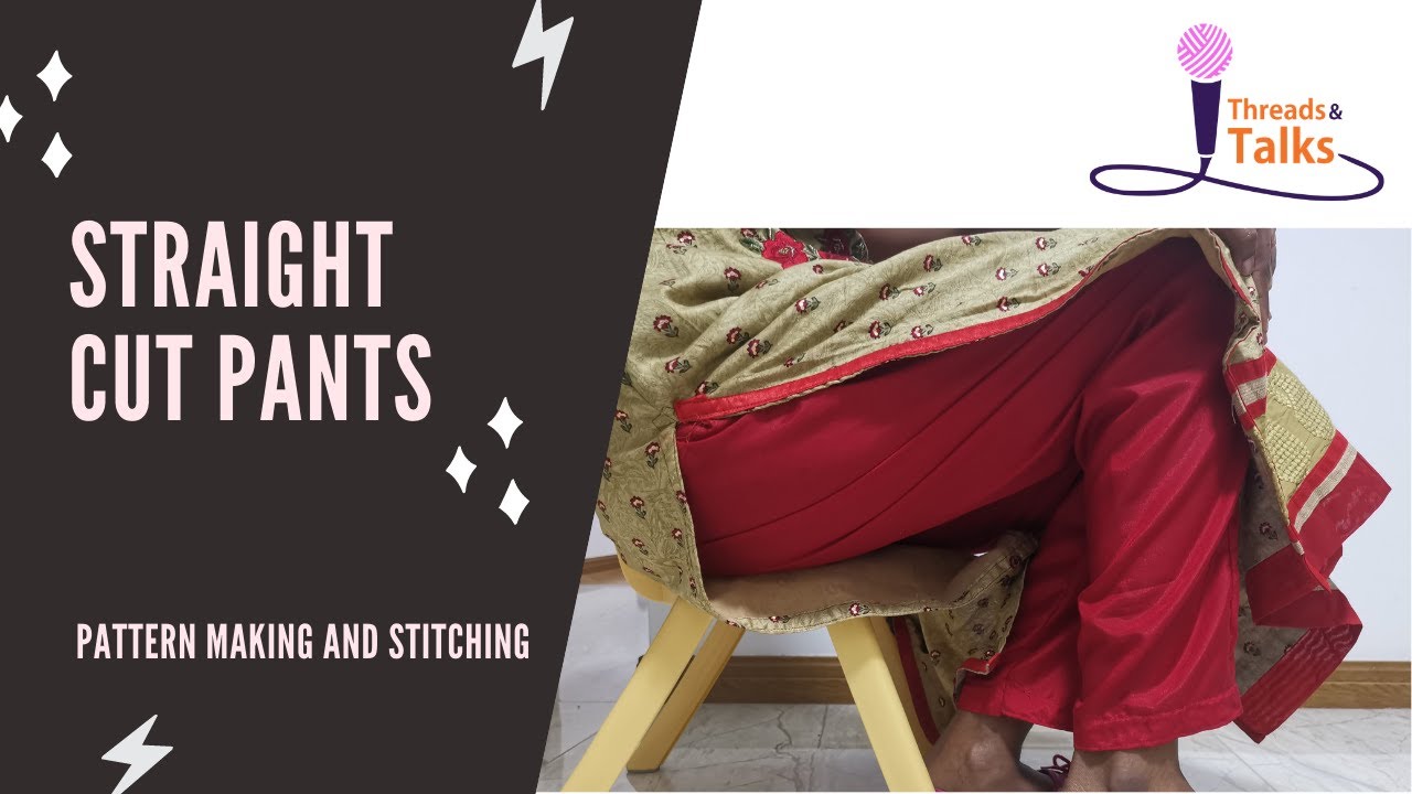 How to stitch Straight Cut Pants | Free Pattern| All Sizes - YouTube