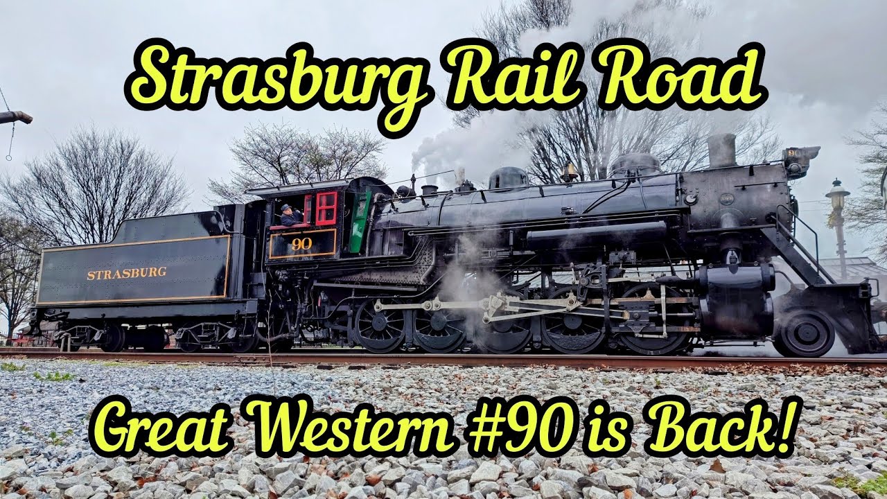 Great Western Decapod #90 is back at Strasburg Rail Road - YouTube