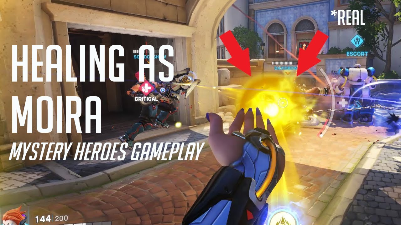 Healing As Moira - Overwatch 2 (Mystery Heroes) - YouTube