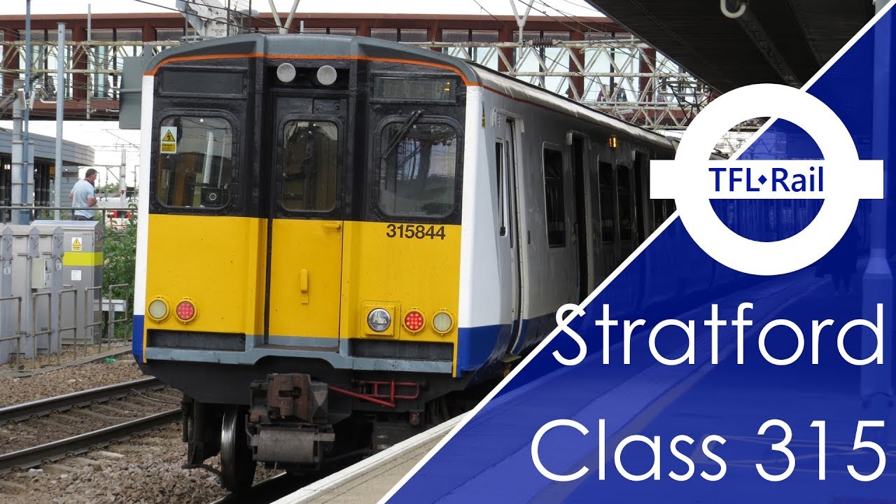 Class 315 at Stratford - YouTube