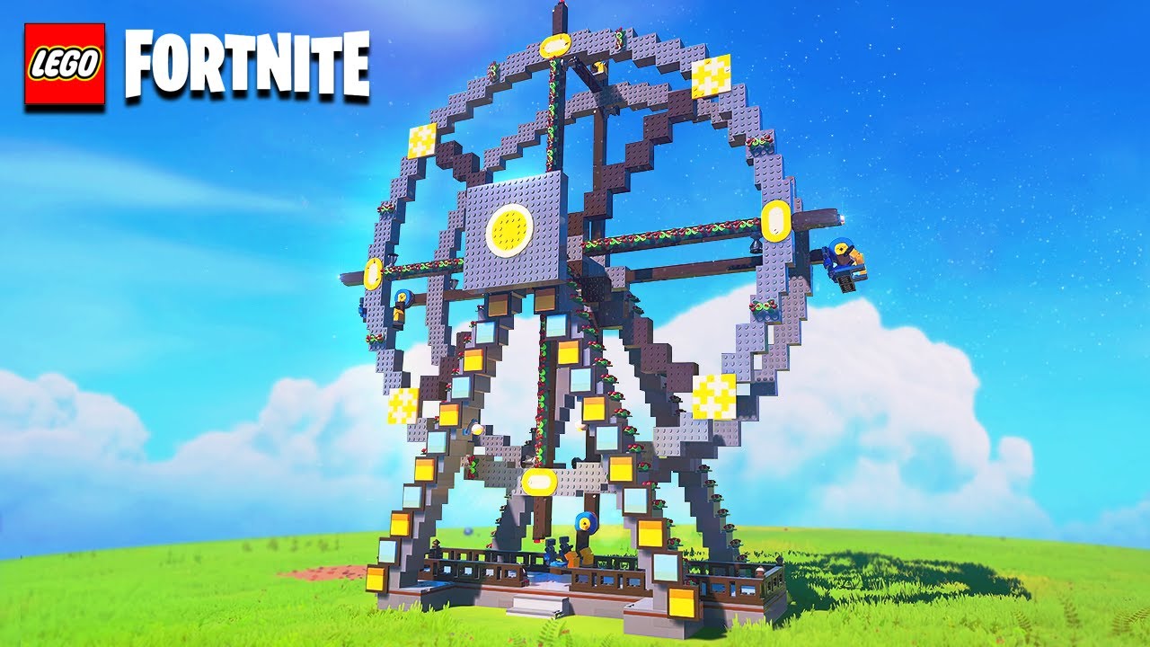 LEGO Fortnite Tutorial | Amusement Park | Ferris Wheel 🎡 - YouTube