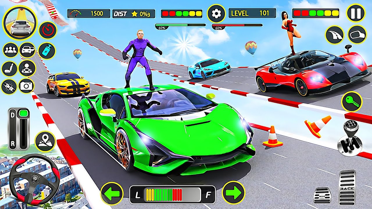 Mega Ramp GT Car Stunts Driving - Crazy Sports Car Race Sim | Android ...