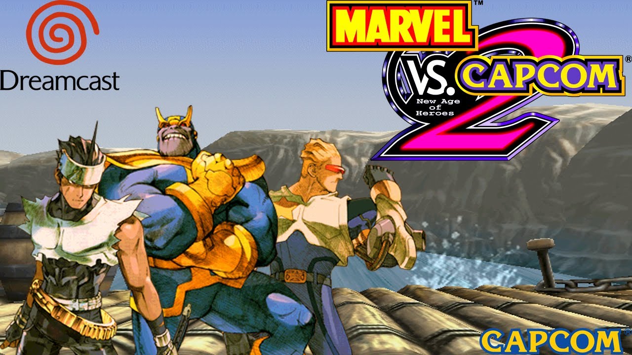 Marvel vs Capcom 2 (Dreamcast) - Hayato, Thanos, Captain Commando - YouTube