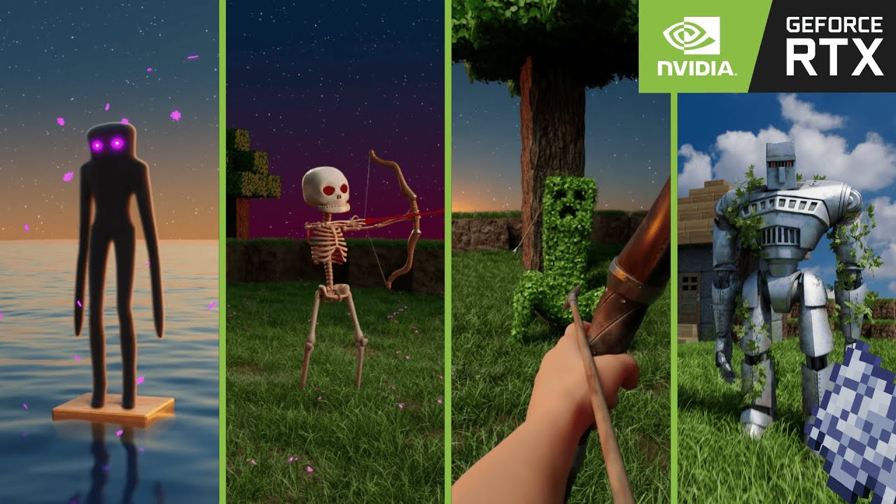 Minecraft RTX: Realistic Minecraft Animations ~ Album #1 - YouTube