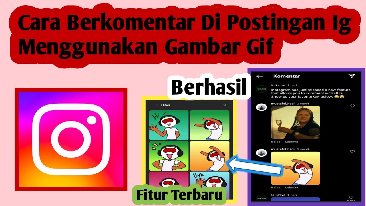 Cara Komentar Di Postingan Instagram Menggunakan Gif | Komentar Gif ...