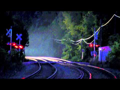 MBTA #1011 meets Inbound MBTA just behind some trees w/ squealy 3rd Gen ...